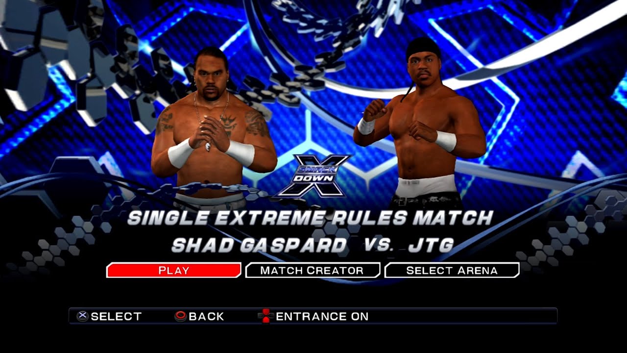 WWE SmackDown VS Raw 2011 PS3 - Shad Gaspard VS JTG - Extreme Rules [2K ...