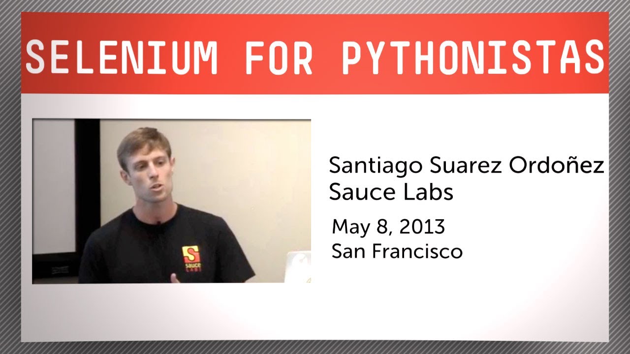 Selenium For Pythonistas - YouTube