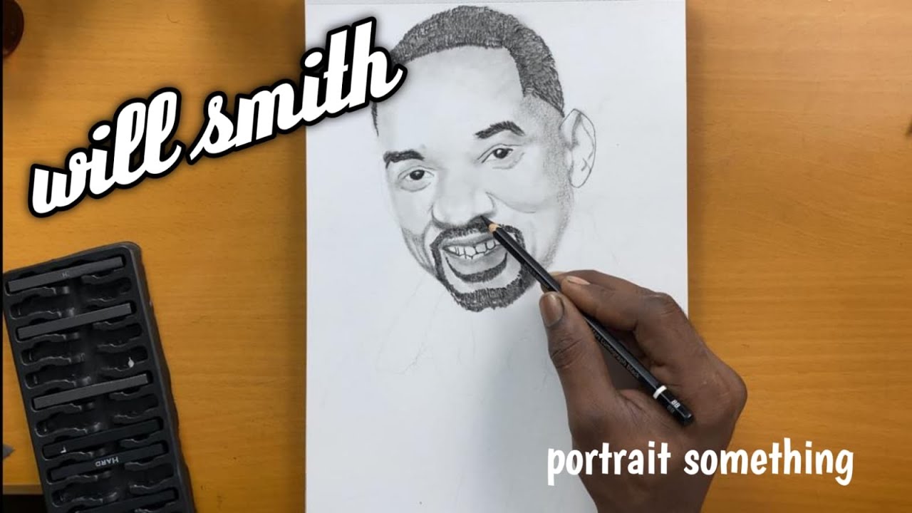 How to draw will smith drawing | will smith | men in black | time lapse ...
