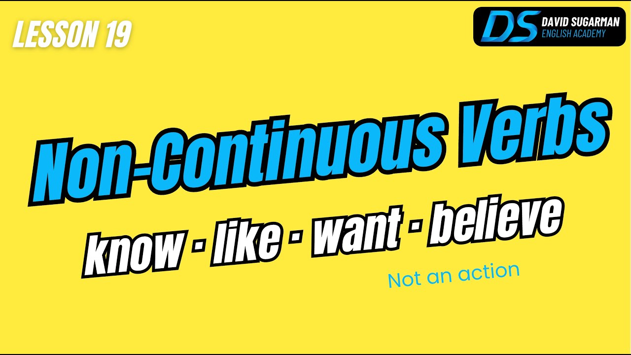 Master Non-Continuous Verbs: Pre-Intermediate Grammar Drill with Speak ...