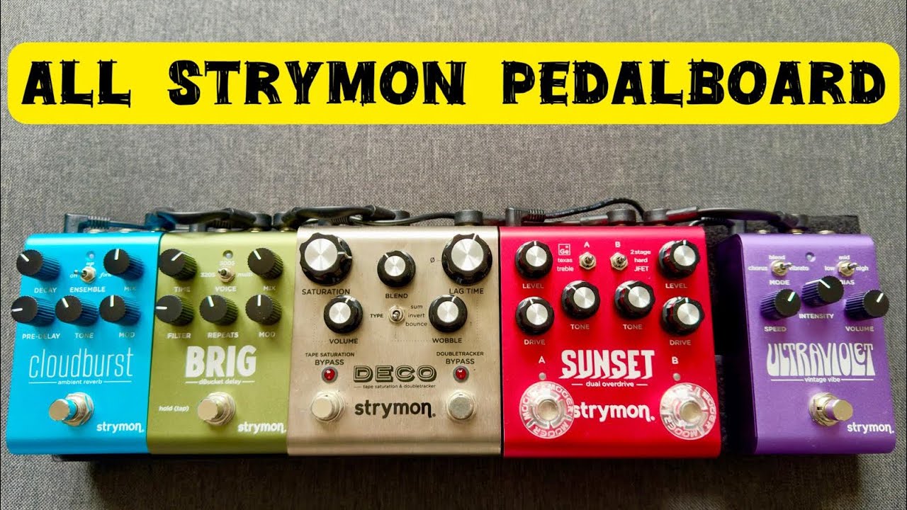 The Ultimate Studio Quality Sounds: All Strymon Pedalboard! - YouTube