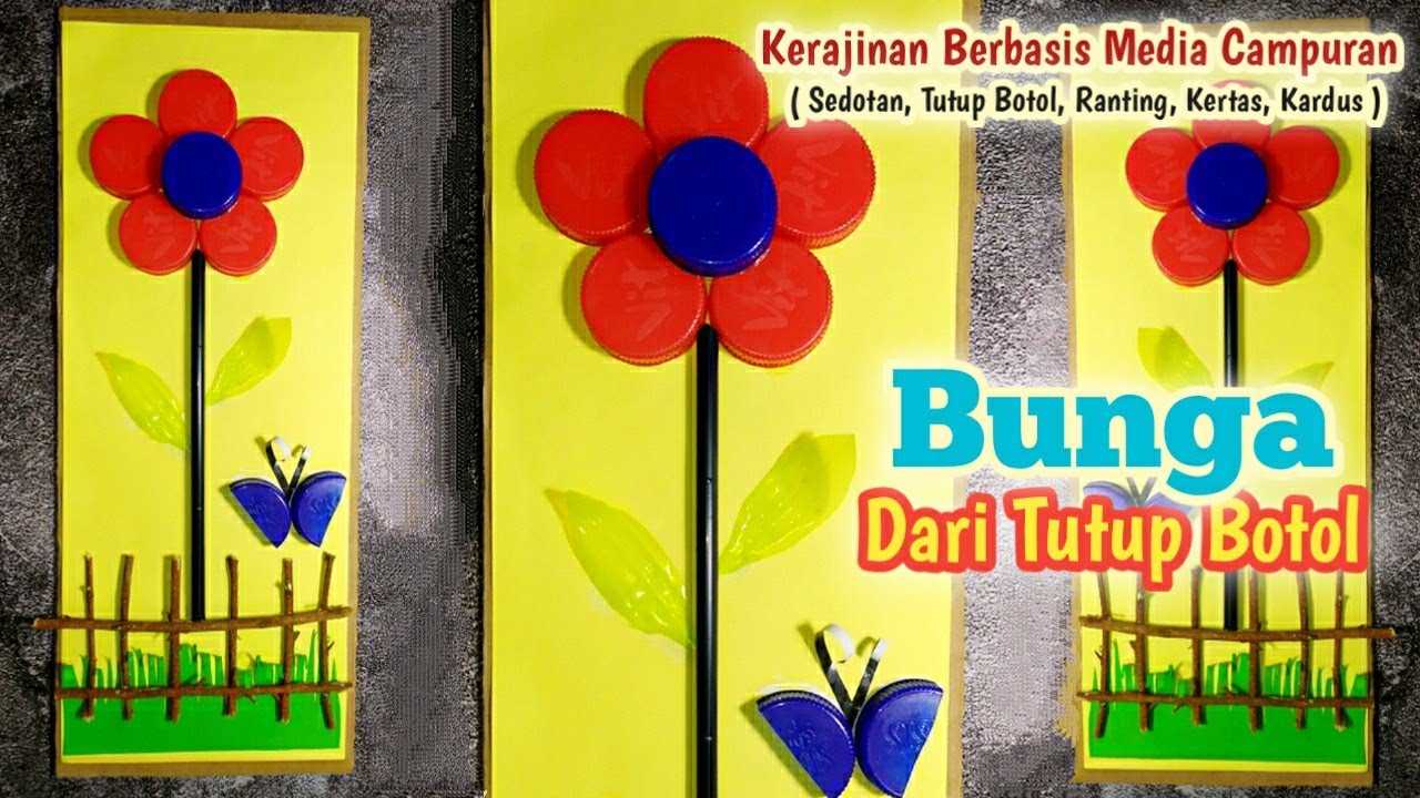 Kerajinan Dari Tutup Botol Bekas | Kerajinan Berbasis Media Campuran ...