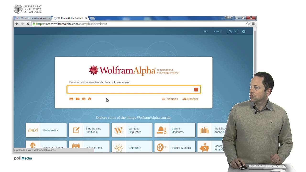 Motor de cálculo. WolframAlpha | 95/141 | UPV - YouTube
