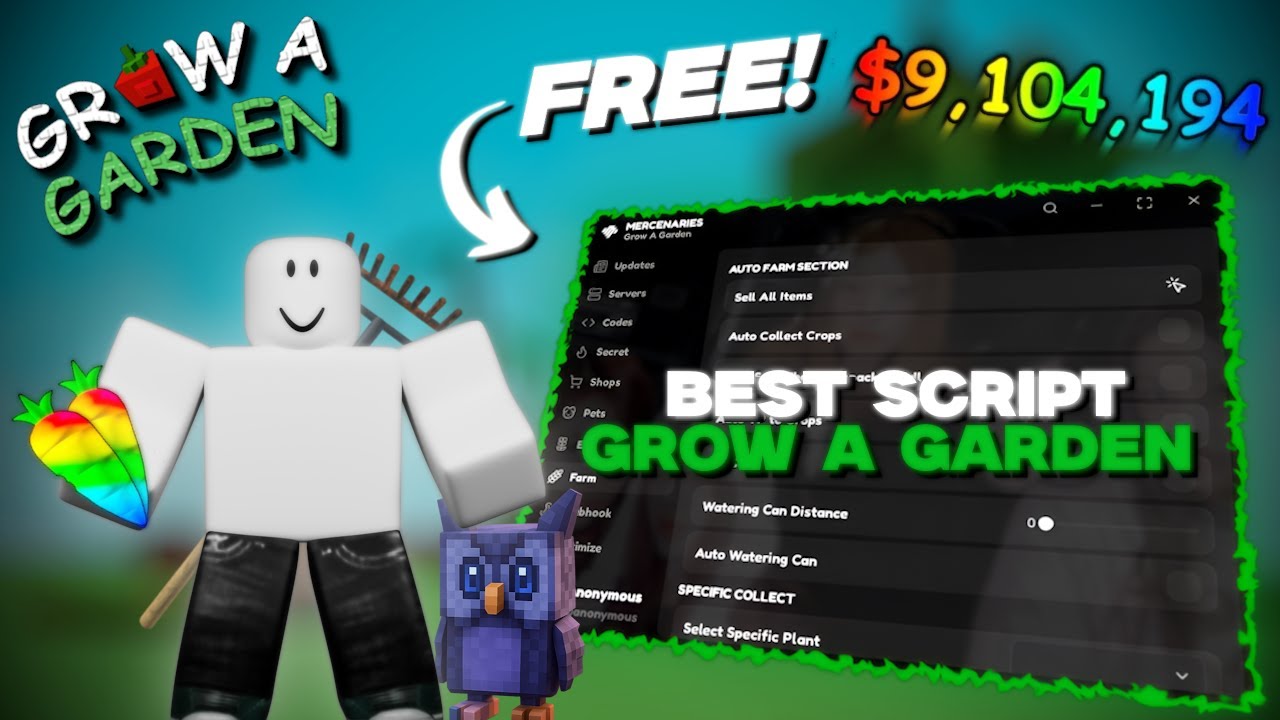 [KEYLESS] The BEST FREE Grow A Garden Script (Auto Collect, Auto Plant ...