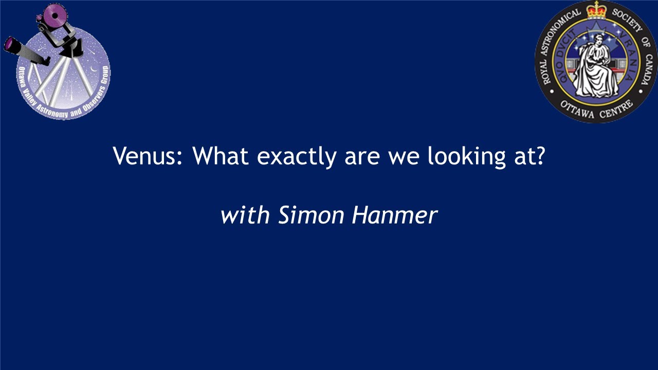 Virtual IAD - 3.1 Venus with Simon Hanmer - YouTube