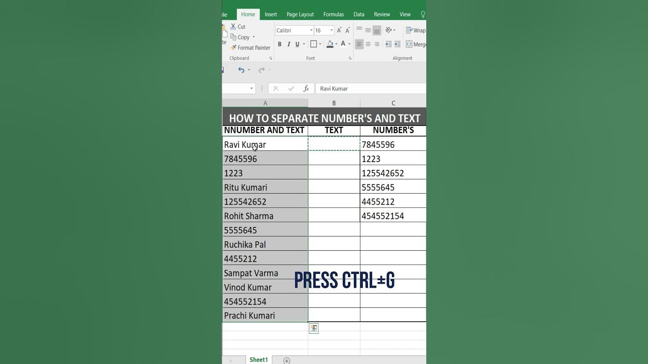 How To Separate Numbers And Text In Excel youtubeshorts excel shorts how-to-separate-numbers-and-text-in-excel-youtubeshorts-excel-shorts