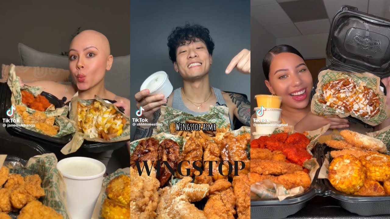 Wingstop Mukbang Compilation (TikTok) | Part 1 - YouTube