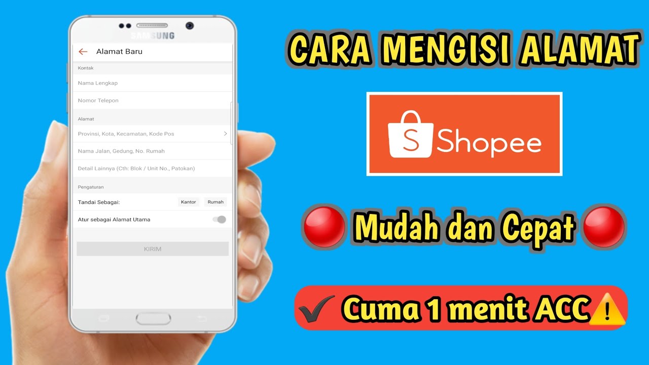 Cara mengisi alamat di shopee terbaru ( cara membuat alamat di shopee ...