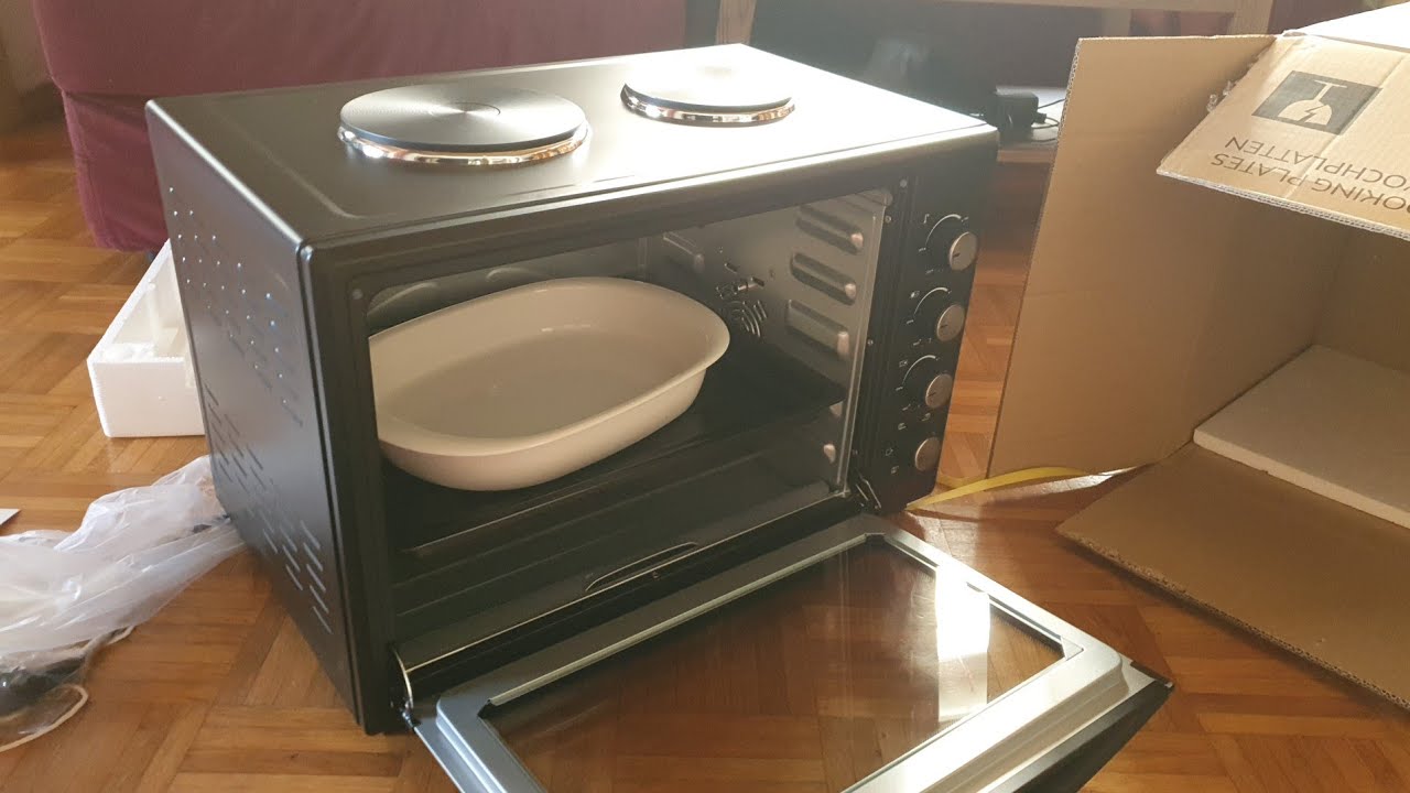 Mein neuer Backofen - TZS First Austria Minibackofen mit Kochplatten 60 ...