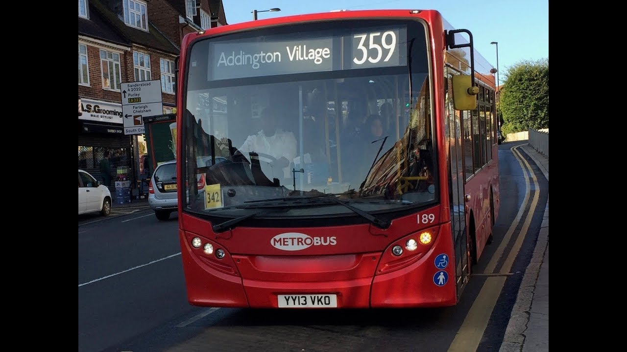 Journey on route 359 - Metrobus 189 (YY13VKO) - YouTube