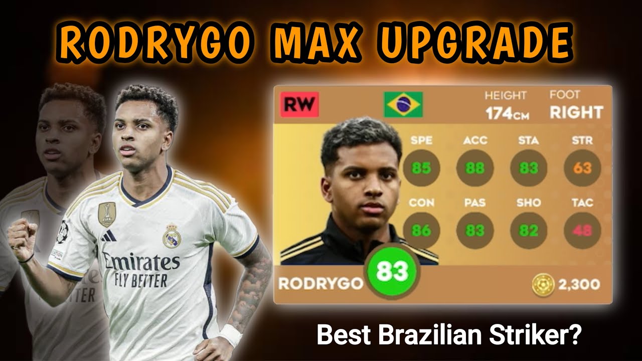 DLS 24 | RODRYGO MAX UPGRADE In Dream League Soccer 2024 - YouTube
