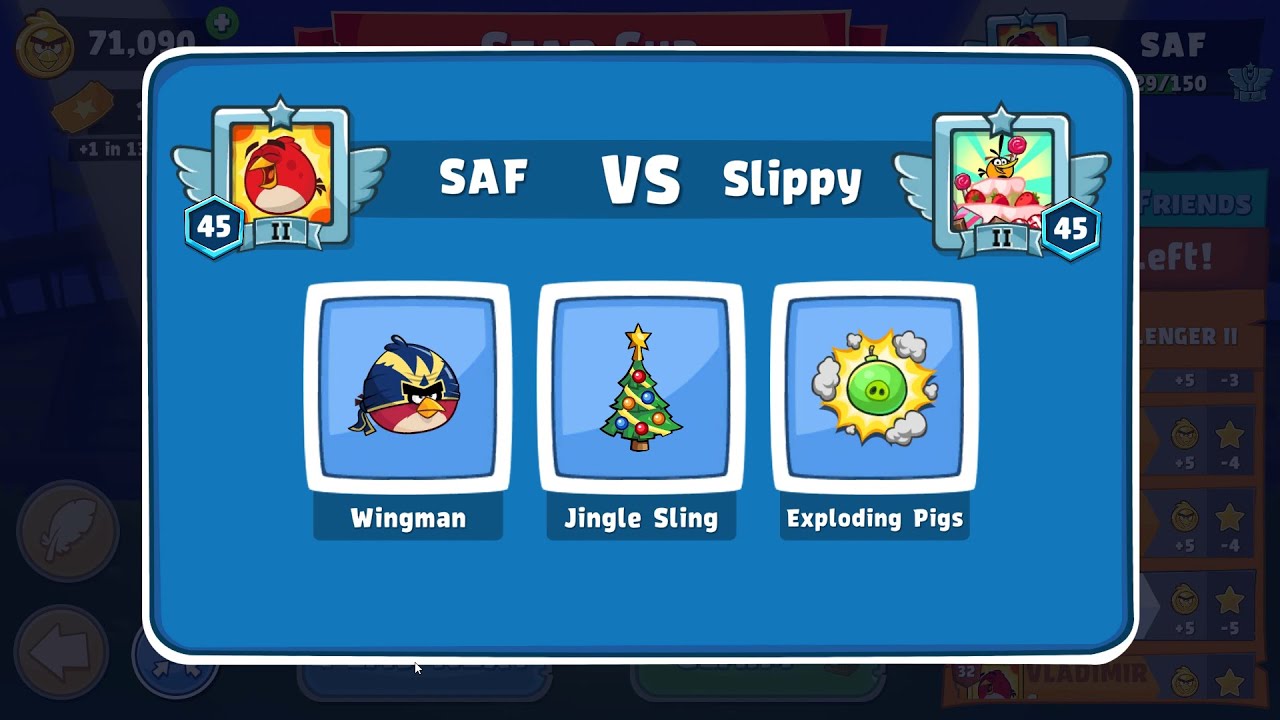 Angry Birds Friends. Star Cup Brawl! SAF vs Slippy. Passage from Sergey Fetisov - YouTube
