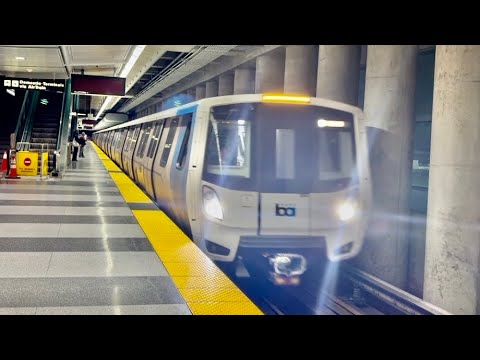 Bay Area Rapid Transit (BART) Yellow Line Full Ride: San Francisco ...