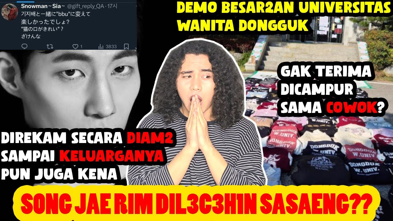 Song Jae Rim DIL3C3H1N Sasaeng Jepang, Demo Besar - Besaran Universitas Wanita Dongguk - YouTube