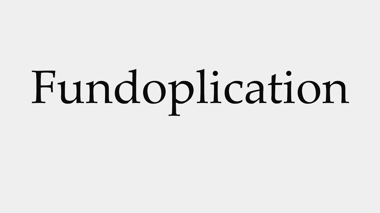 Nissen Fundoplication Pronunciation
