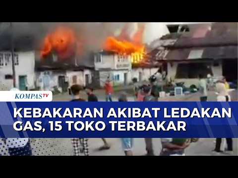 Ledakan Tabung Gas Diduga Jadi Penyebab Kebakaran Pasar Kayu Tanam di Sumbar, 15 Toko Hangus