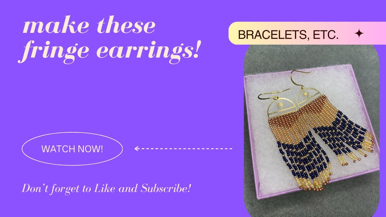 Fringe earrings! Easy tutorial! - YouTube