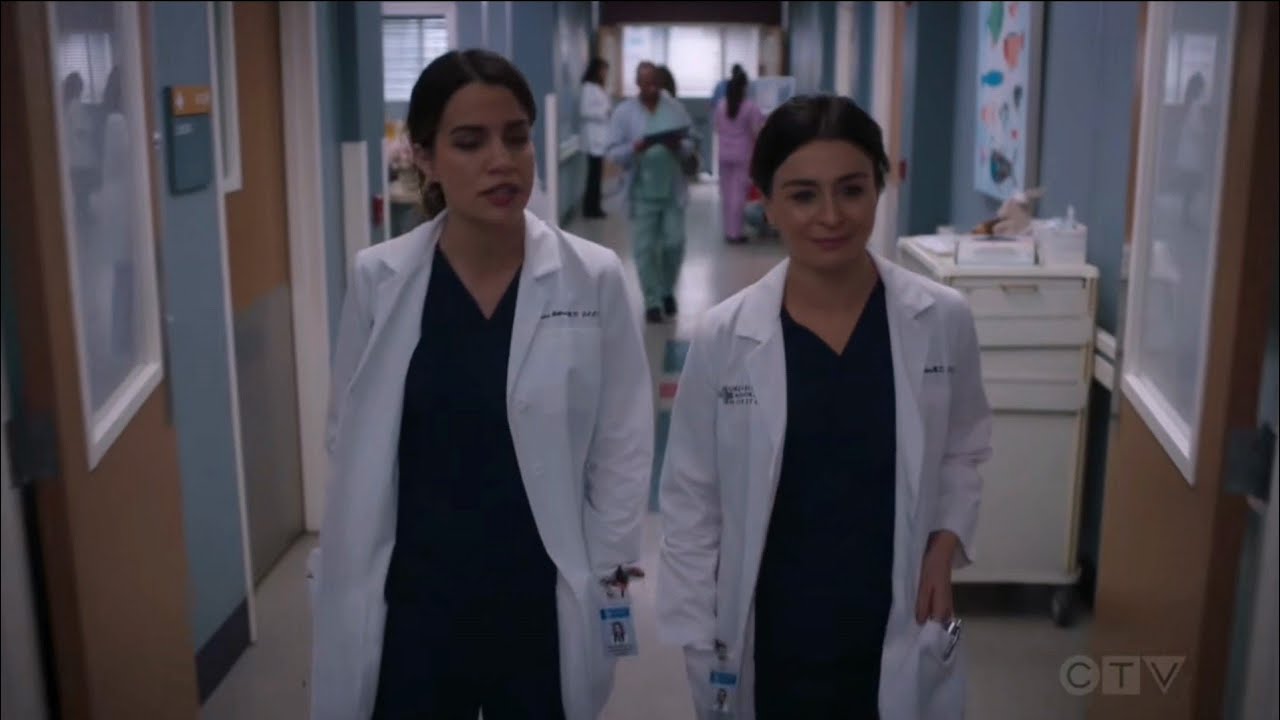 Amelia and Monica | Grey's Anatomy season 20x08 | scene 4 - YouTube