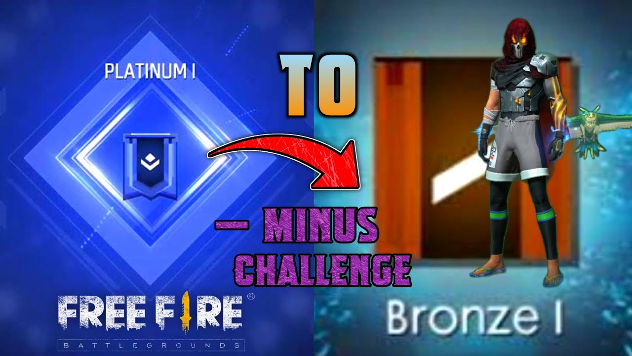 Free Fire Rank drop Challenge Platinum I to Bronze I Gameplay With ...