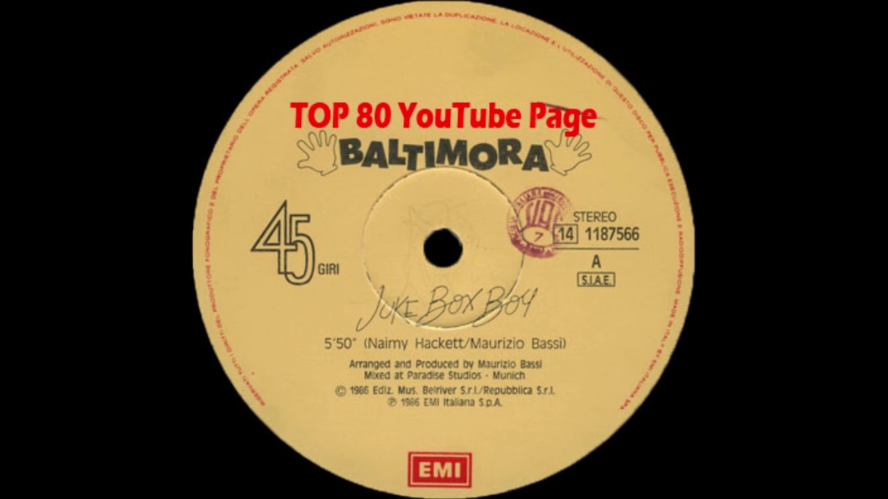 Baltimora - Juke Box Boy (Extended Version) - YouTube
