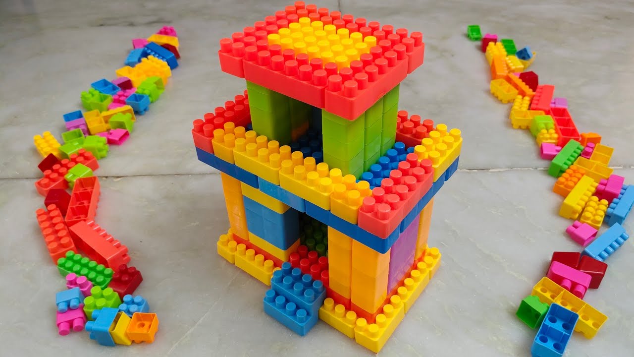Satisfying DIY House ASMR/ Building Blocks/block game/lego building fun ...