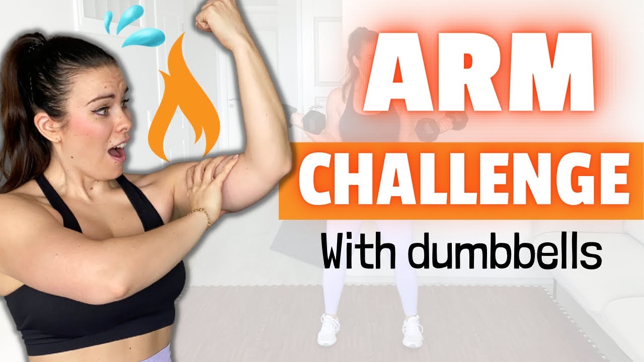 10 MIN STANDING ARM WORKOUT WITH DUMBBELLS! No repeat arm and shoulder ...