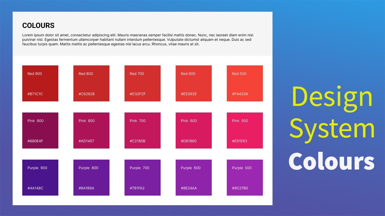 Design System Oluşturma - Renkler | Creating a Design System - Colors ...