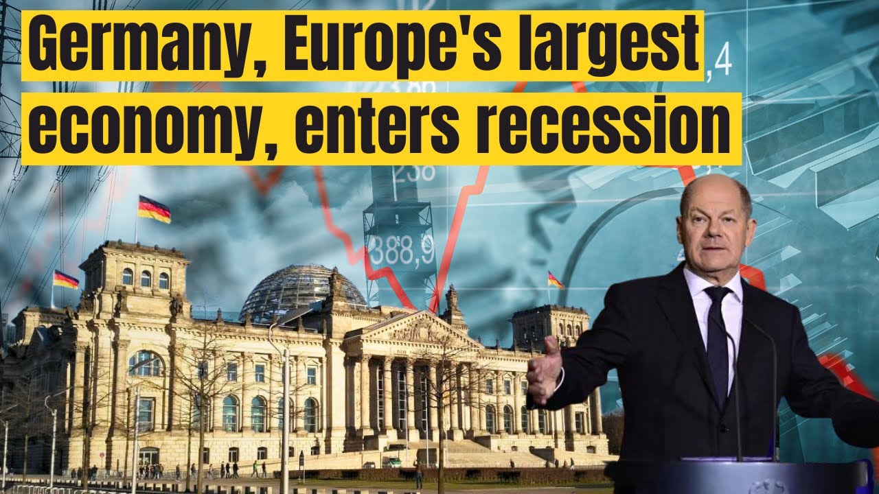 Germany falls into recession as inflation hits economy - YouTube