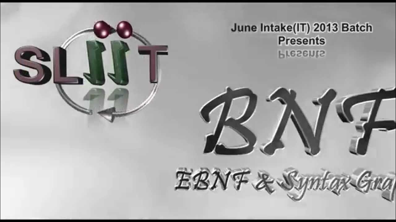 BNF, EBNF & Syntax Graphs - YouTube