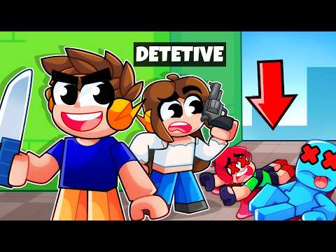JOGUEI MURDER em DUPLA no ROBLOX!