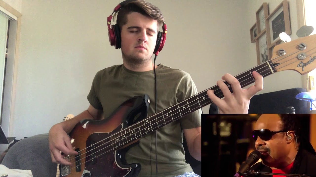 Stevie Wonder - Sir Duke/I Wish (live) - Lachlan Finch (Bass cover ...