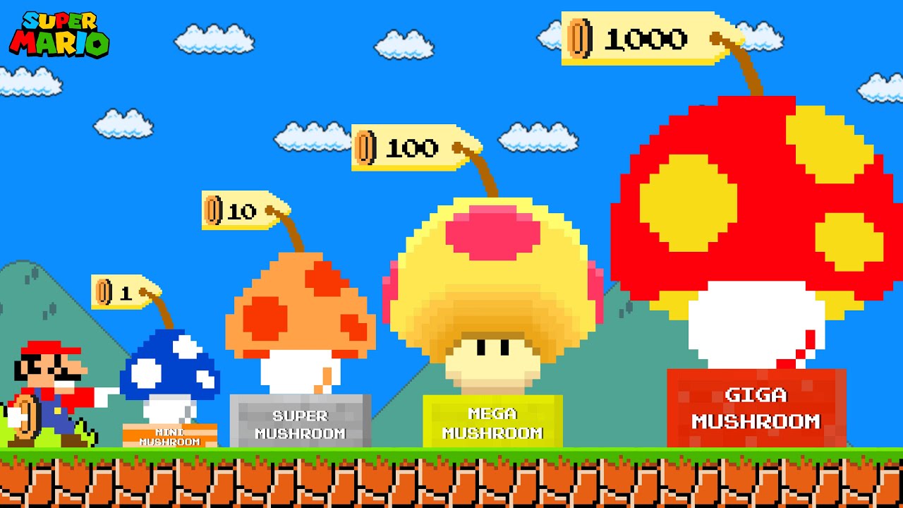 Super Mario Bros. Mario Can Buy Anything All Mushroom! - YouTube