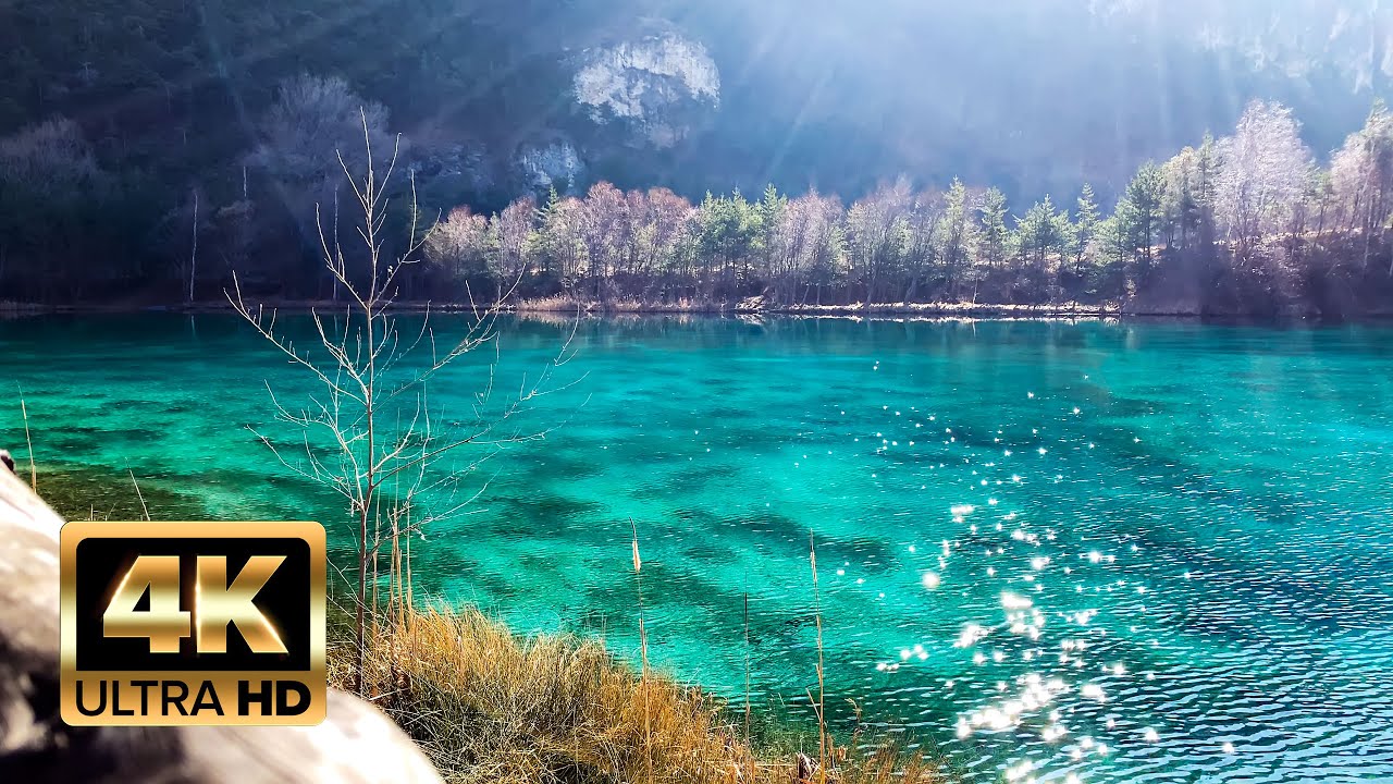 4k Relax crystal water lake - YouTube
