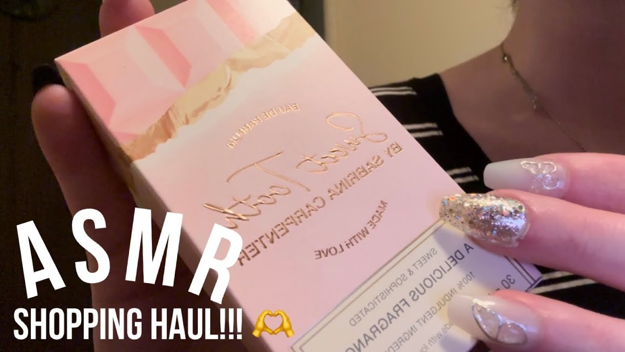 ASMR: Shopping Haul!! Fast Tapping and Scratching on Items (Soft Spoken ...