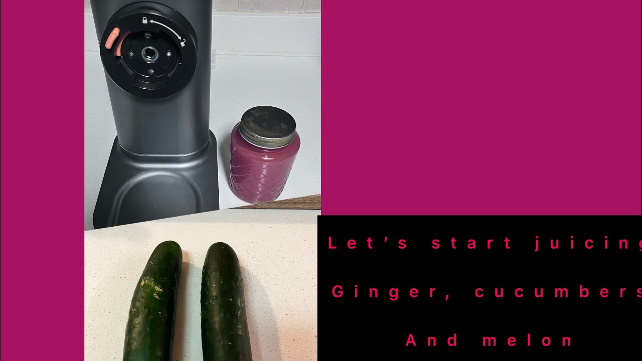Let’s start juicing ginger, cucumbers and melon - YouTube