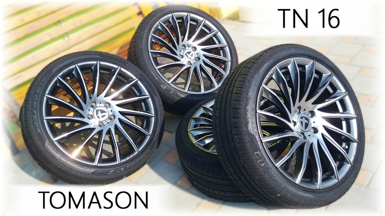 19 Tomason TN16 Dark Hyperblack polished - Sada disků na PRODEJ - YouTube