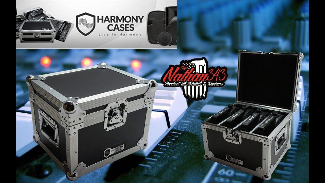Harmony Cases HC4 SLIM PAR64 Light Flight Road Case - YouTube