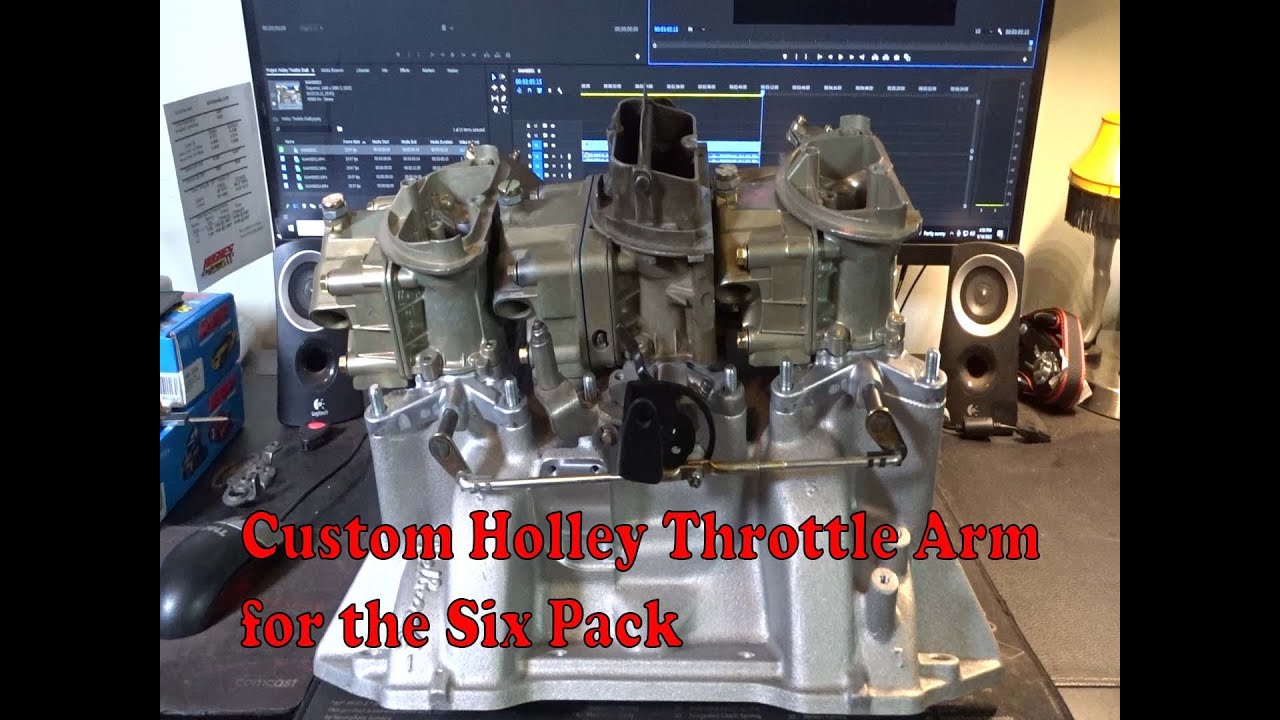 Custom Holley Throttle Shaft Lever - YouTube