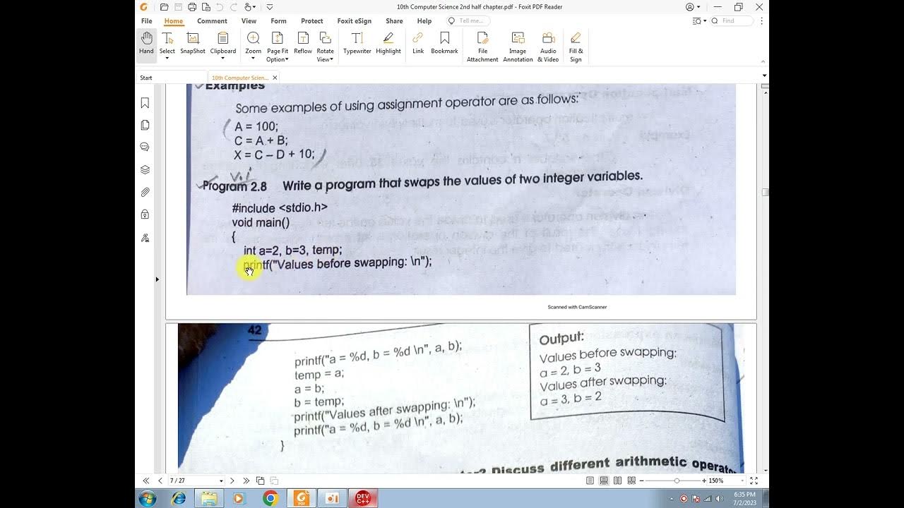 🔀 Assignment Operator + 🔄 Swapping Two Values Program in C 🔄 - YouTube