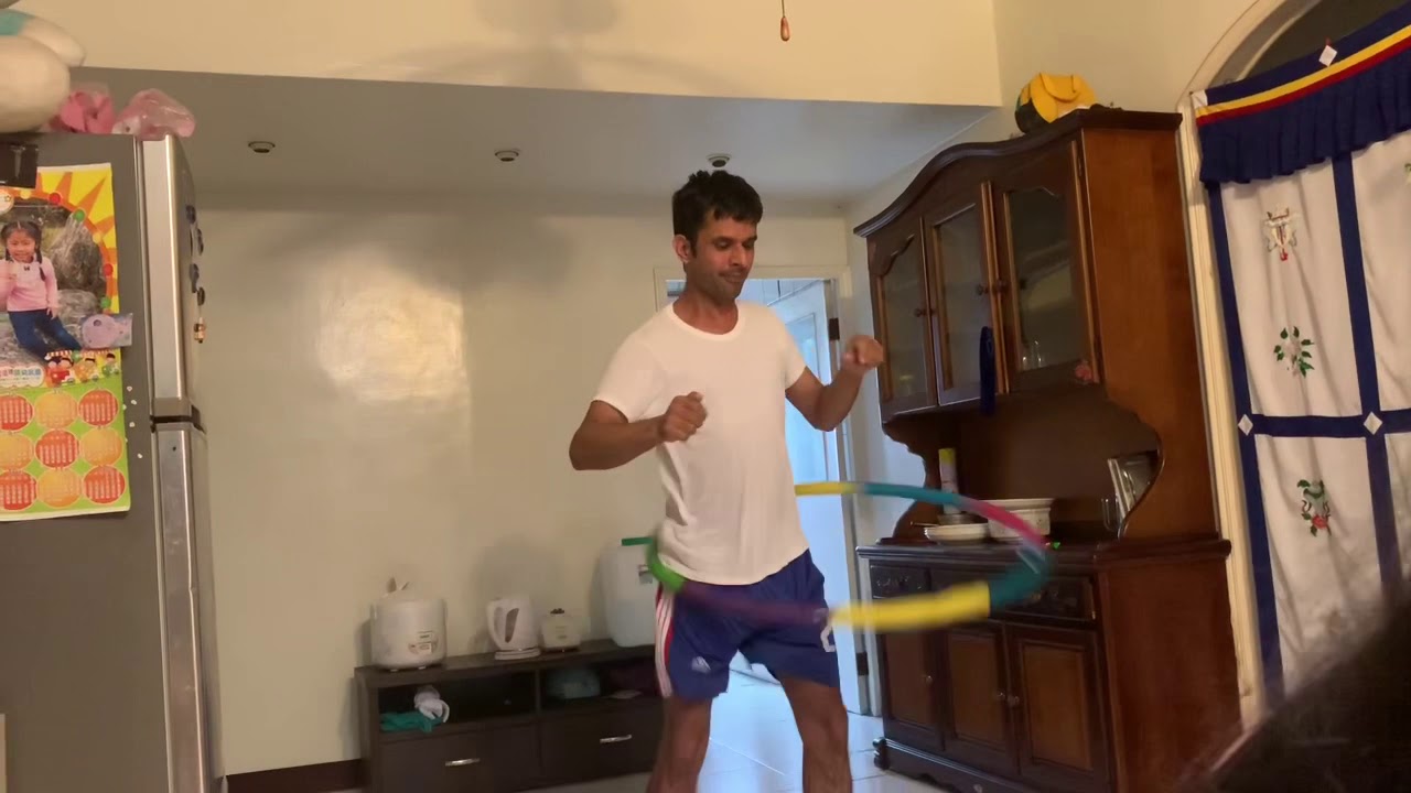 Man vs kids competition hard plastic ring game - YouTube