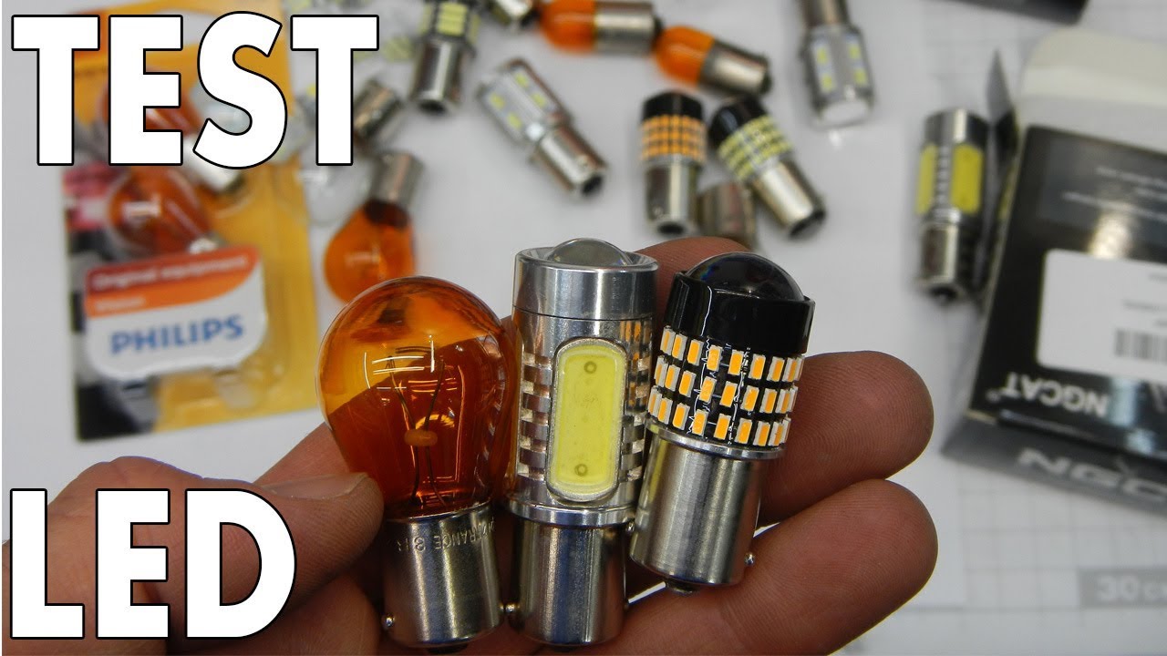 TEST LUCI A LED AUTO POSTERIORI FRECCE STOP POSIZIONE - YouTube