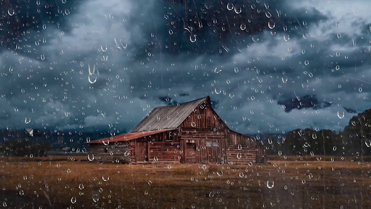 Cabin storm rain 3 hours - YouTube