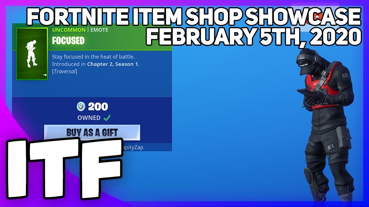 Fortnite Item Shop *NEW* FOCUSED EMOTE! [February 5th, 2020] (Fortnite ...