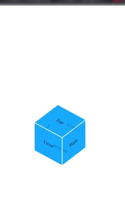 Create a 3D Rotating Cube with Pure CSS - YouTube