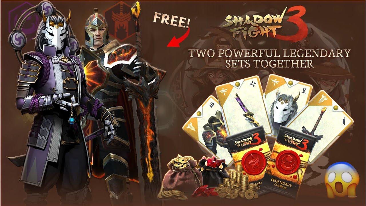 Tow Powerful Legendary Set for Free in Shadow Fight 3 | how to get new ...