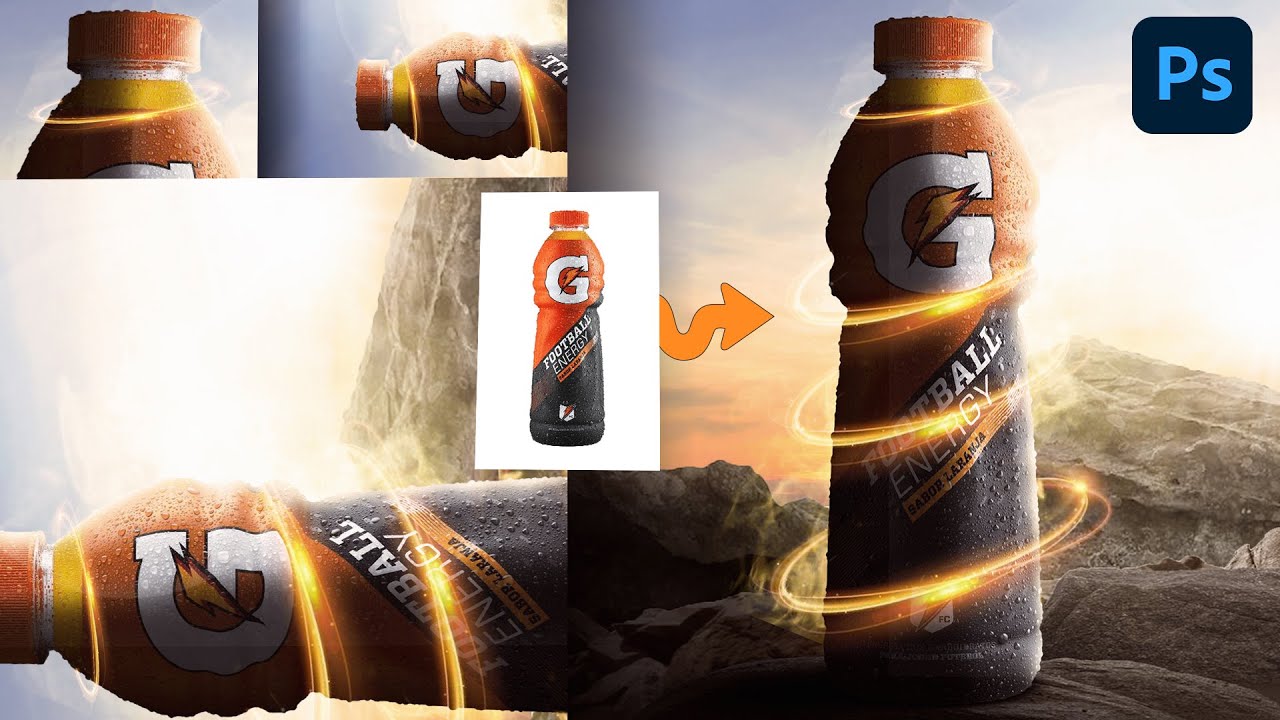 how to make simple social media design post in photoshop - YouTube