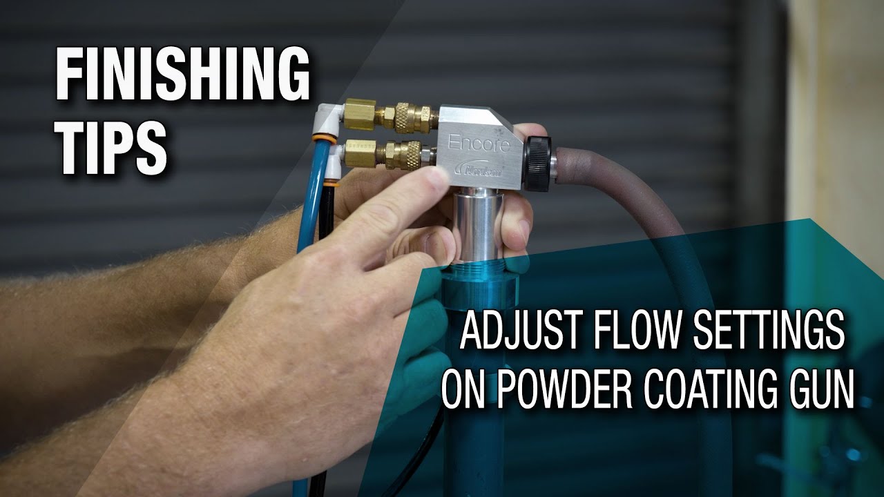 Adjusting Air Flow Settings on Powder Coating Gun - YouTube