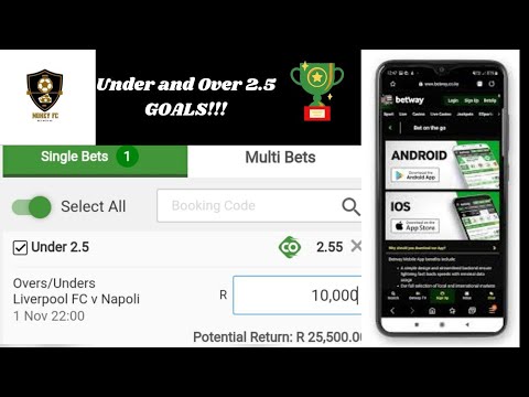 HOW TO WIN UNDER/OVER 2.5 GOALS BETTING STRATEGY BETWAY TUTORIAL TIPS ...