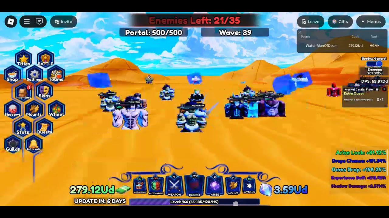 [Wave 116] as [SOLO] in infinite desert || Arise Crossover - YouTube