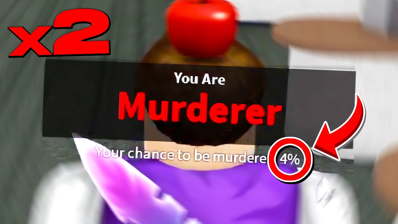 MURDERER TWICE in a ROW with 4% CHANCE.. (Roblox Murder Mystery 2 ...